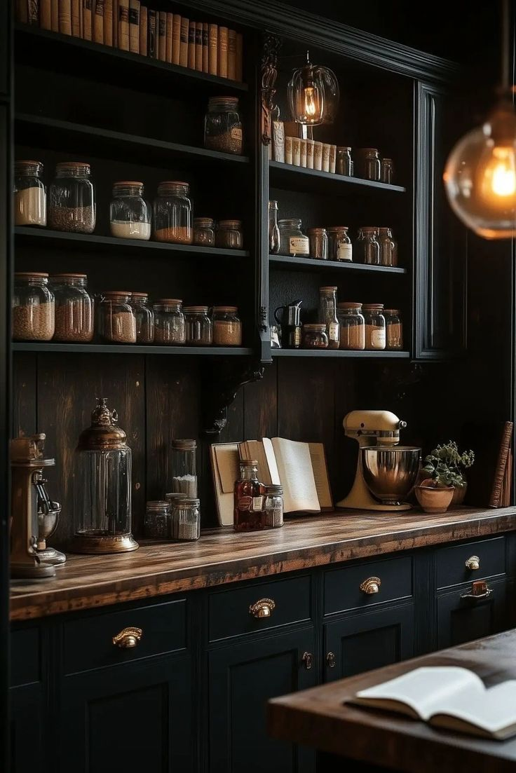 Top 20 Dark Academia Kitchen Ideas To Add Vintage Charm And Timeless ...