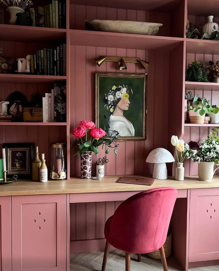 Best Pink Home Office Ideas