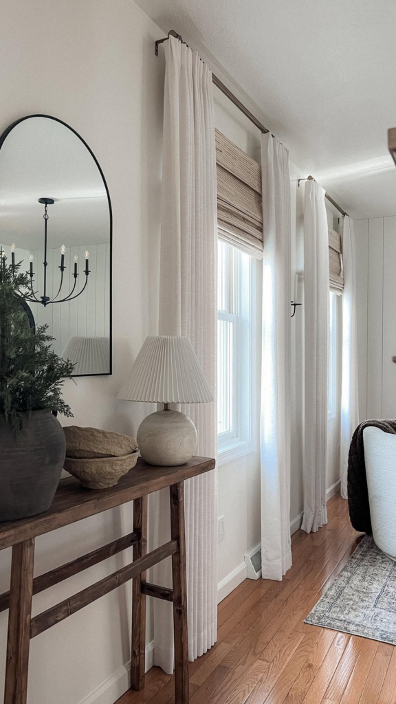 Floor To Ceiling Drape Ideas For The Entryway