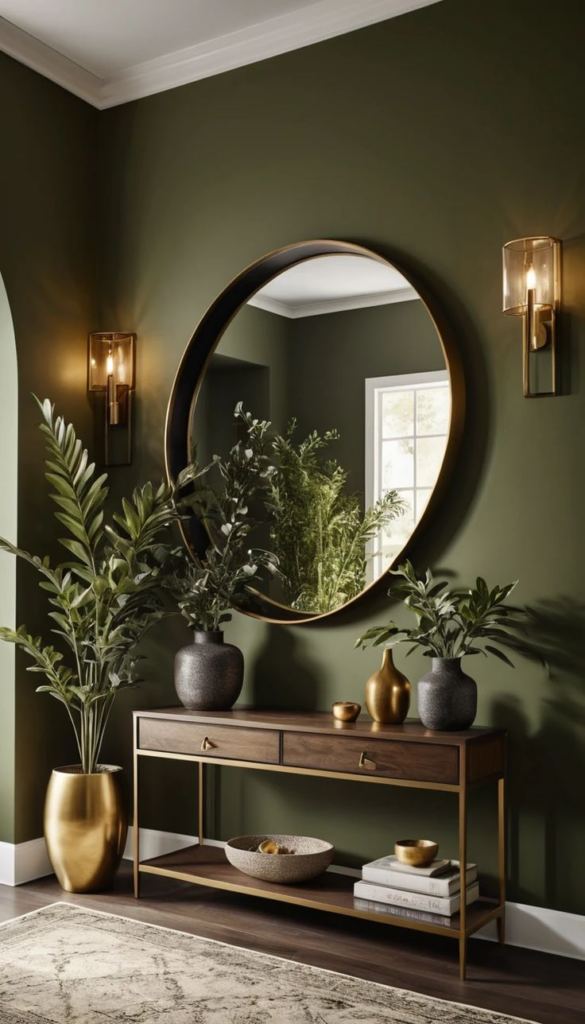 Best Green And Gold Entryway Ideas