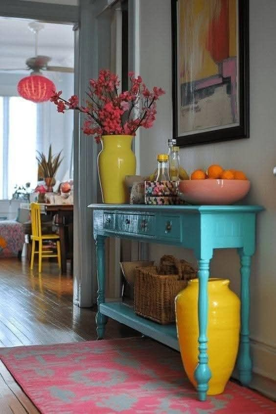 Best Colorful Eclectic Entryway Ideas